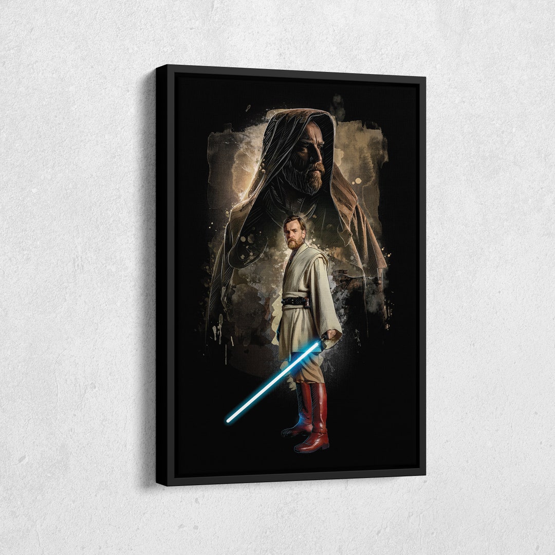 Obi Wan Kenobi Poster Star Wars Art Canvas Wall Art Print Home Decor ...