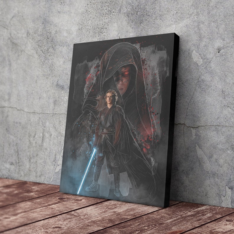Anakin Skywalker Poster Star Wars Art Canvas Wall Art Print Home Decor ...