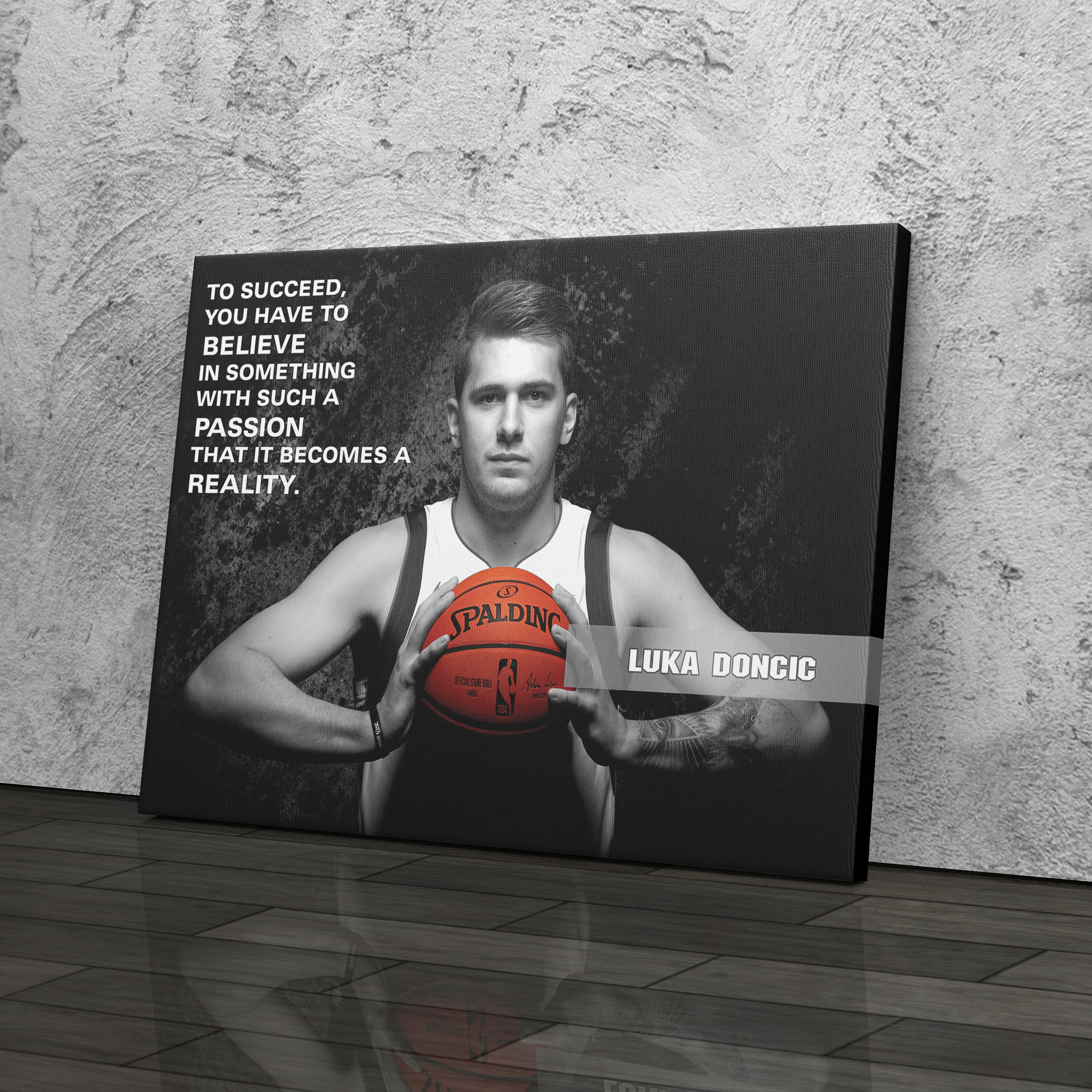 Luka Doncic Quote Poster Dallas Mavericks Basketball Canvas Unique ...