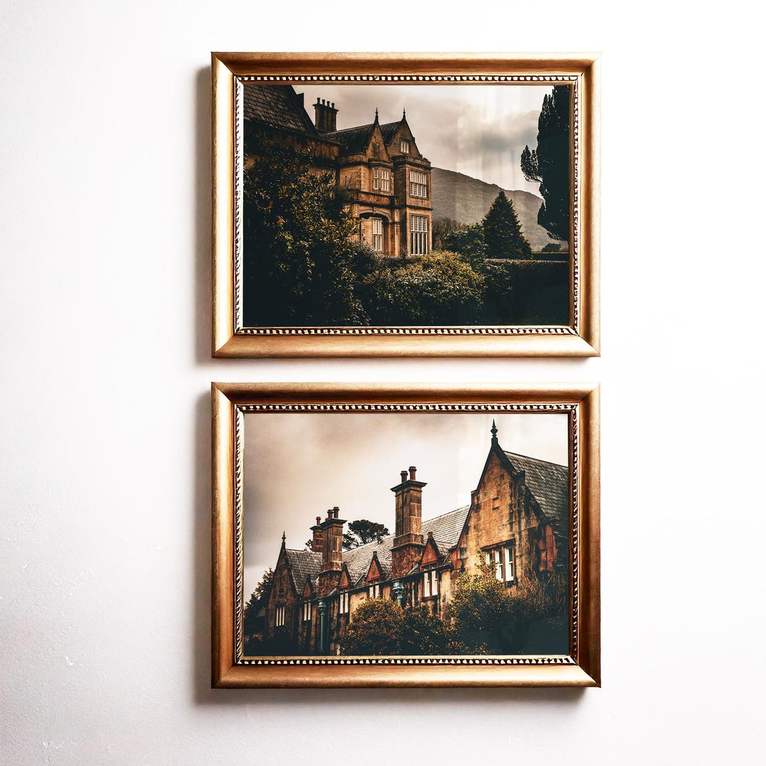 Moody Gothic Castle Wall Art, Dark Academia Print, Ireland Photo ...