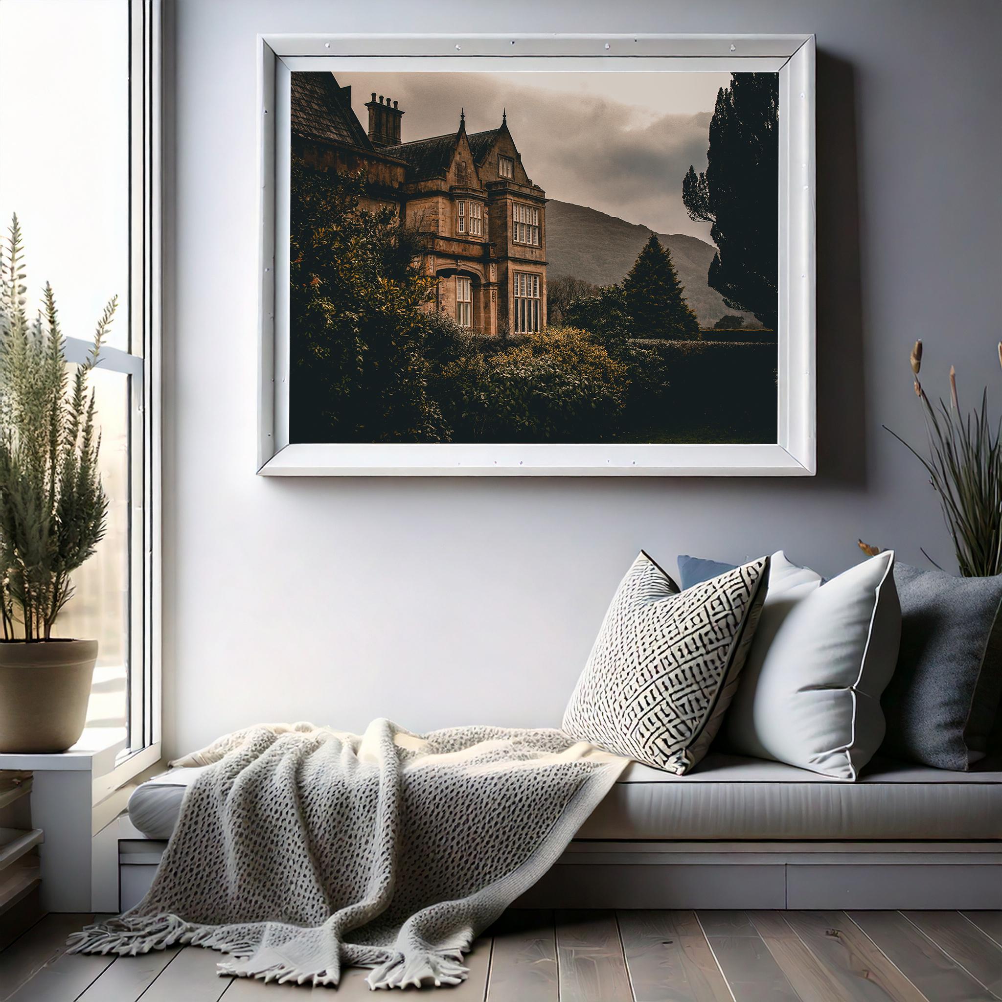 Moody Gothic Castle Wall Art, Dark Academia Print, Ireland Photo ...