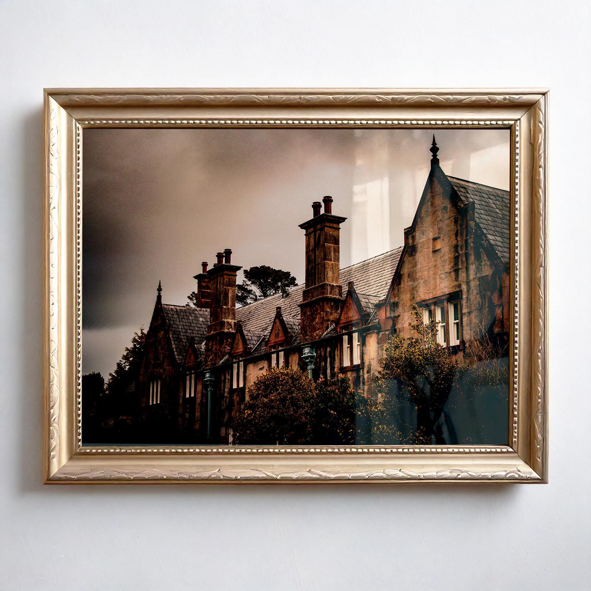 Moody Gothic Castle Wall Art, Dark Academia Print, Ireland Photo ...
