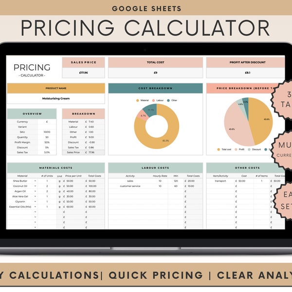 Pricing Worksheet - Etsy