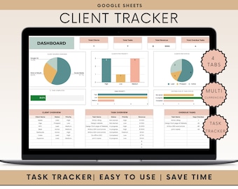Client Tracker Spreadsheet | Task Tracker Google Sheets Template ...