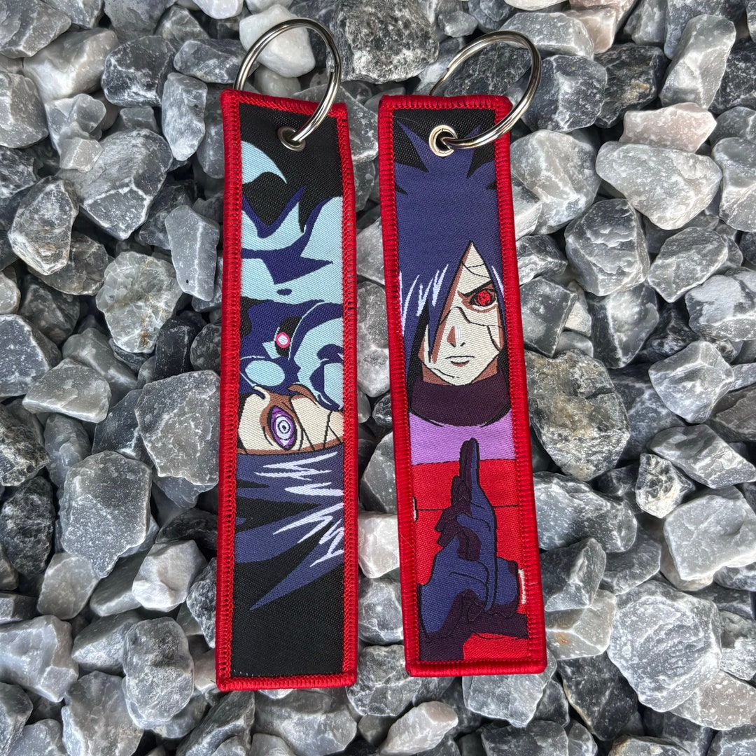 Anime Jet Tag Keychain Manga Durable Double-sided Fabric Keyring Anime ...