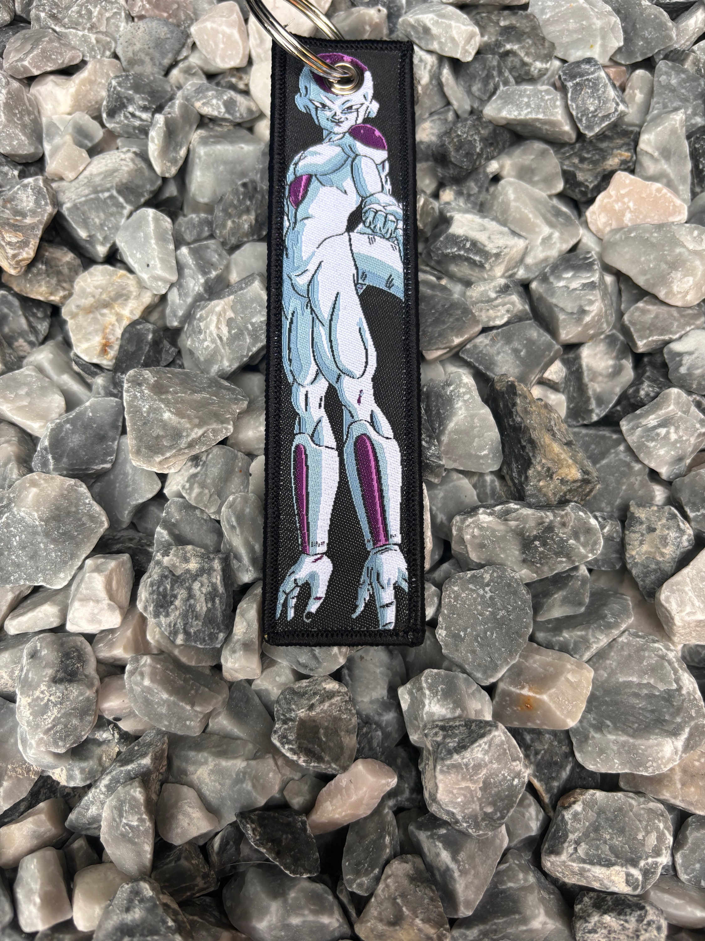 Anime Embroidered Jet Tag Keychain Keyring - Etsy