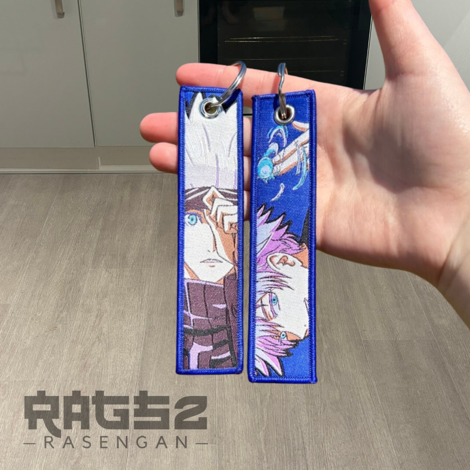 JJK Anime Inspired Satoru Gojo Anime Jet Tag Key Chain Anime Keyring ...