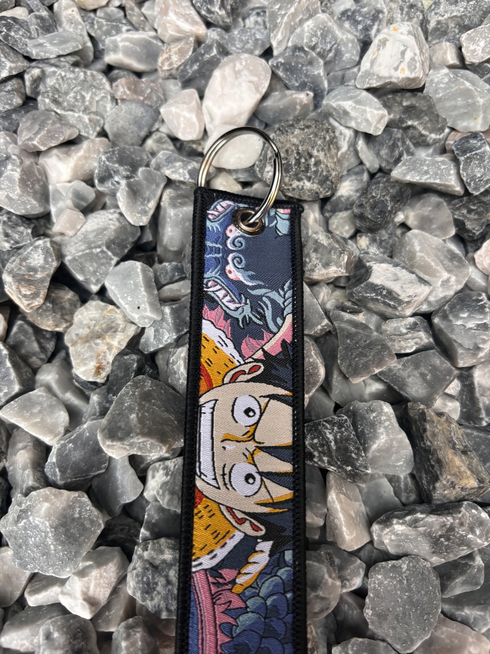 Anime Embroidered Jet Tag Keychain Keyring Manga Accessories - Etsy
