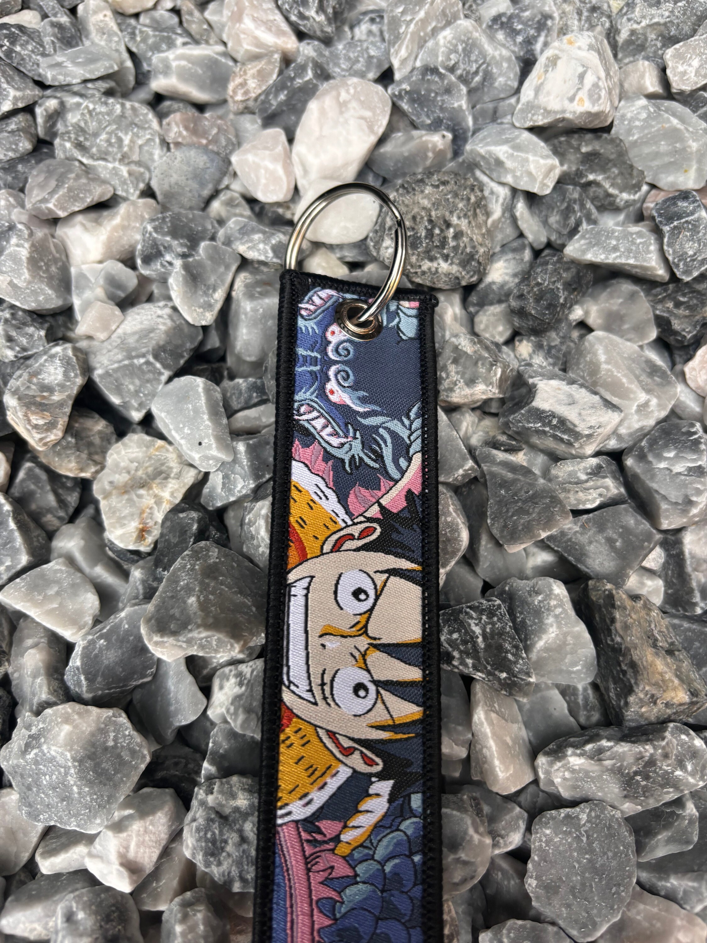 Anime Embroidered Jet Tag Keychain Keyring Manga Accessories - Etsy