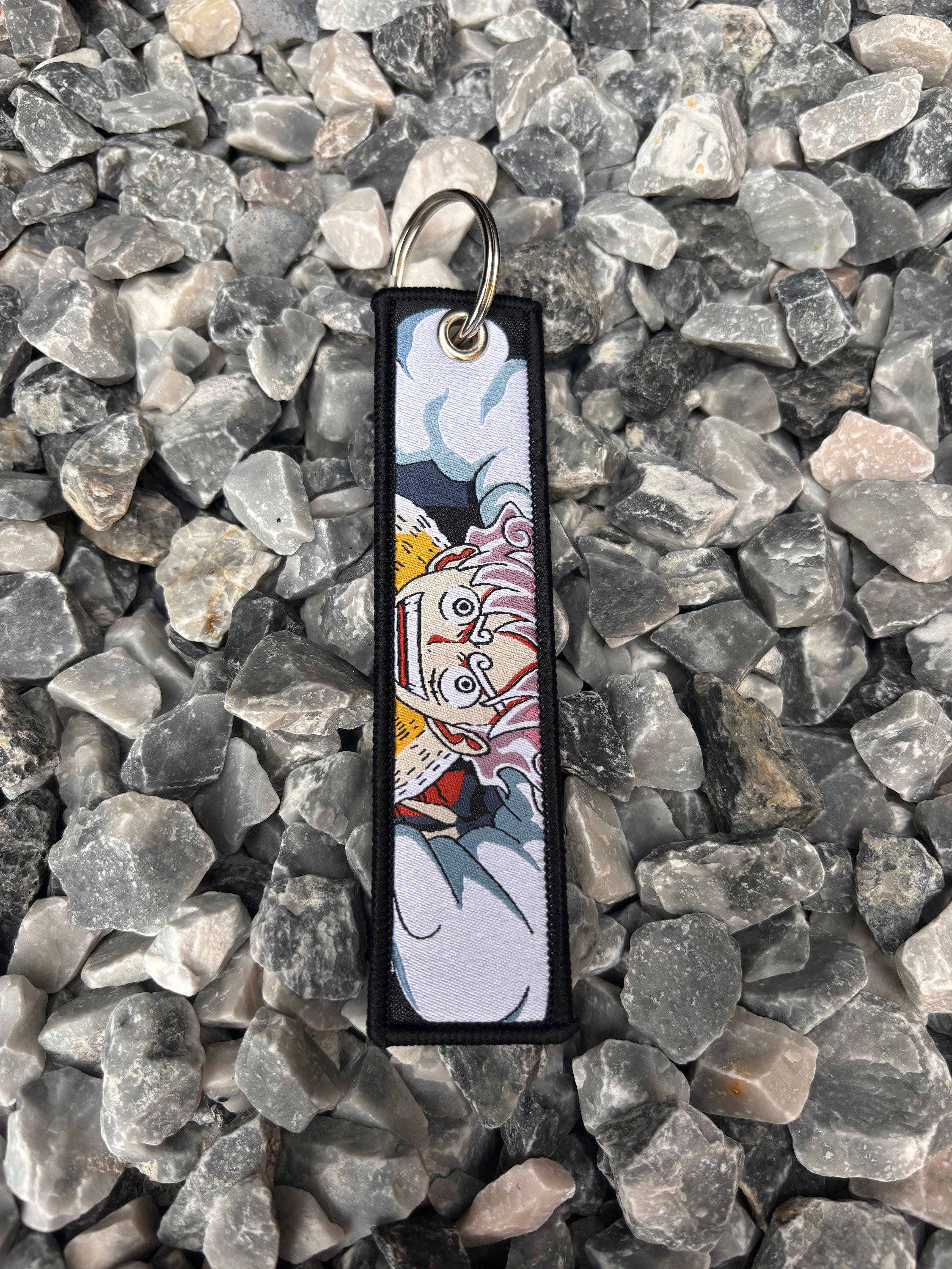 Anime Embroidered Jet Tag Keychain Keyring Manga Accessories - Etsy