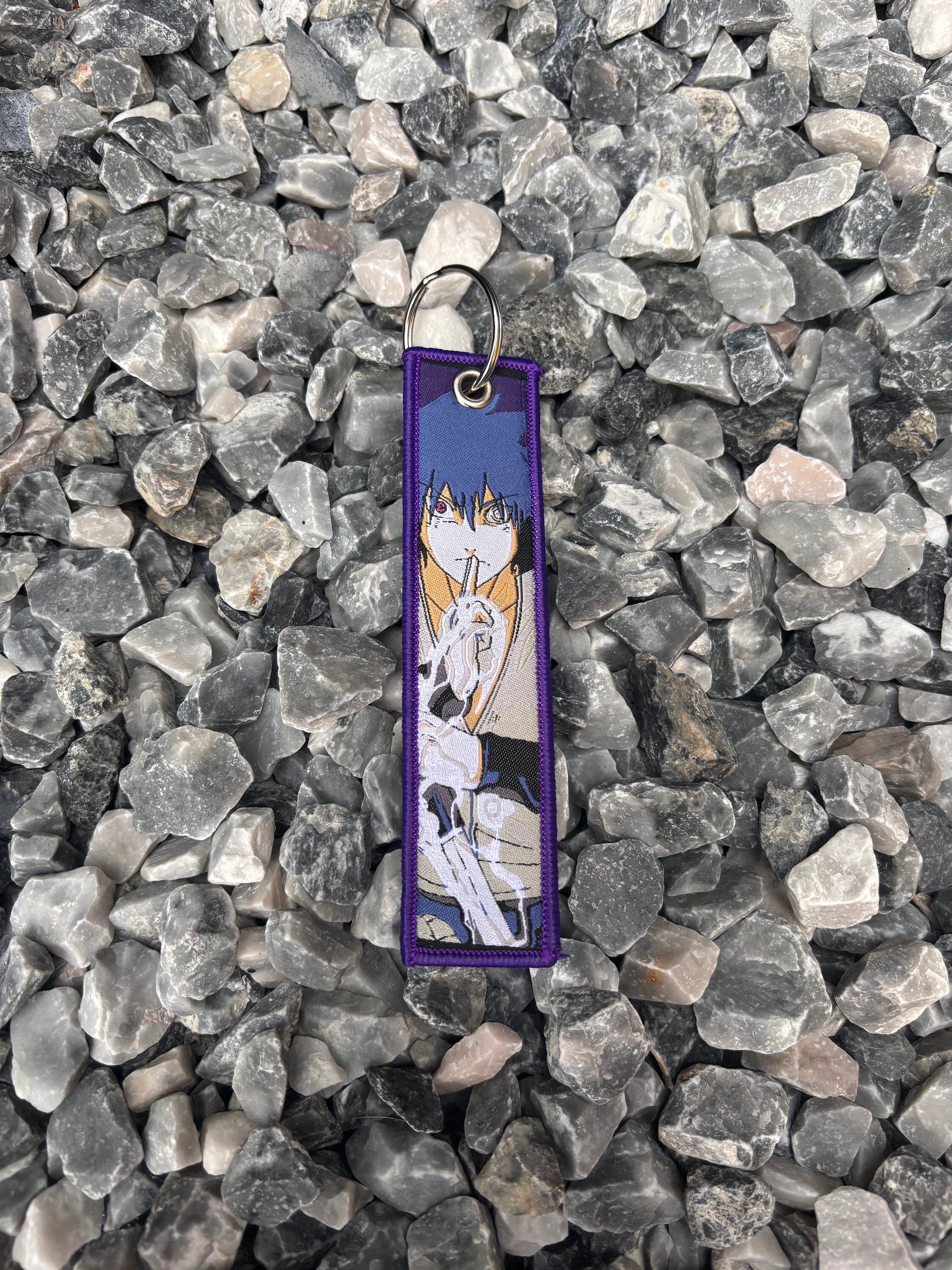Anime Jet Tag Keychain Manga Durable Double-sided Fabric Key Ring Merch ...