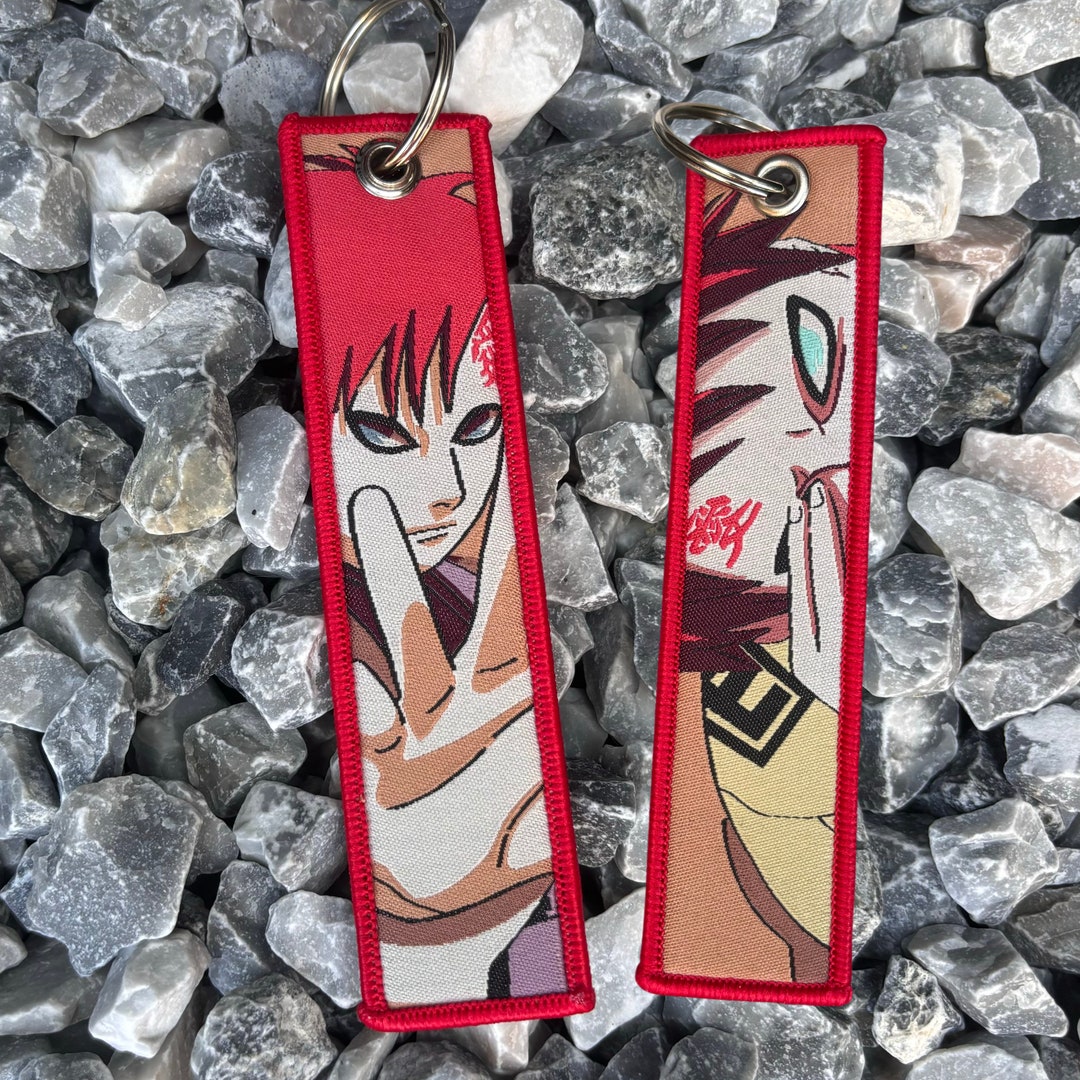 Anime Embroidered Jet Tag Keychain Keyring Manga Accessories Key Tag ...