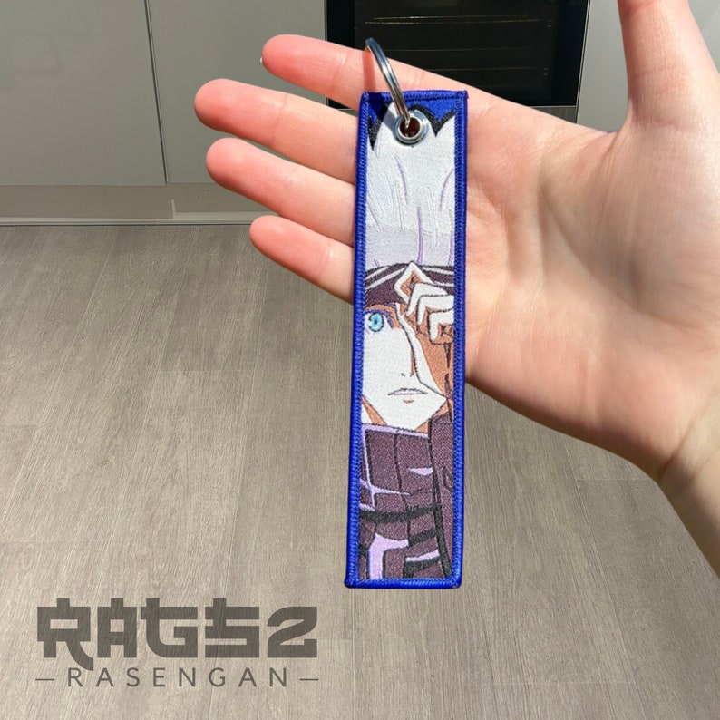 JJK Anime Inspired Satoru Gojo Anime Jet Tag Key Chain Anime Keyring ...