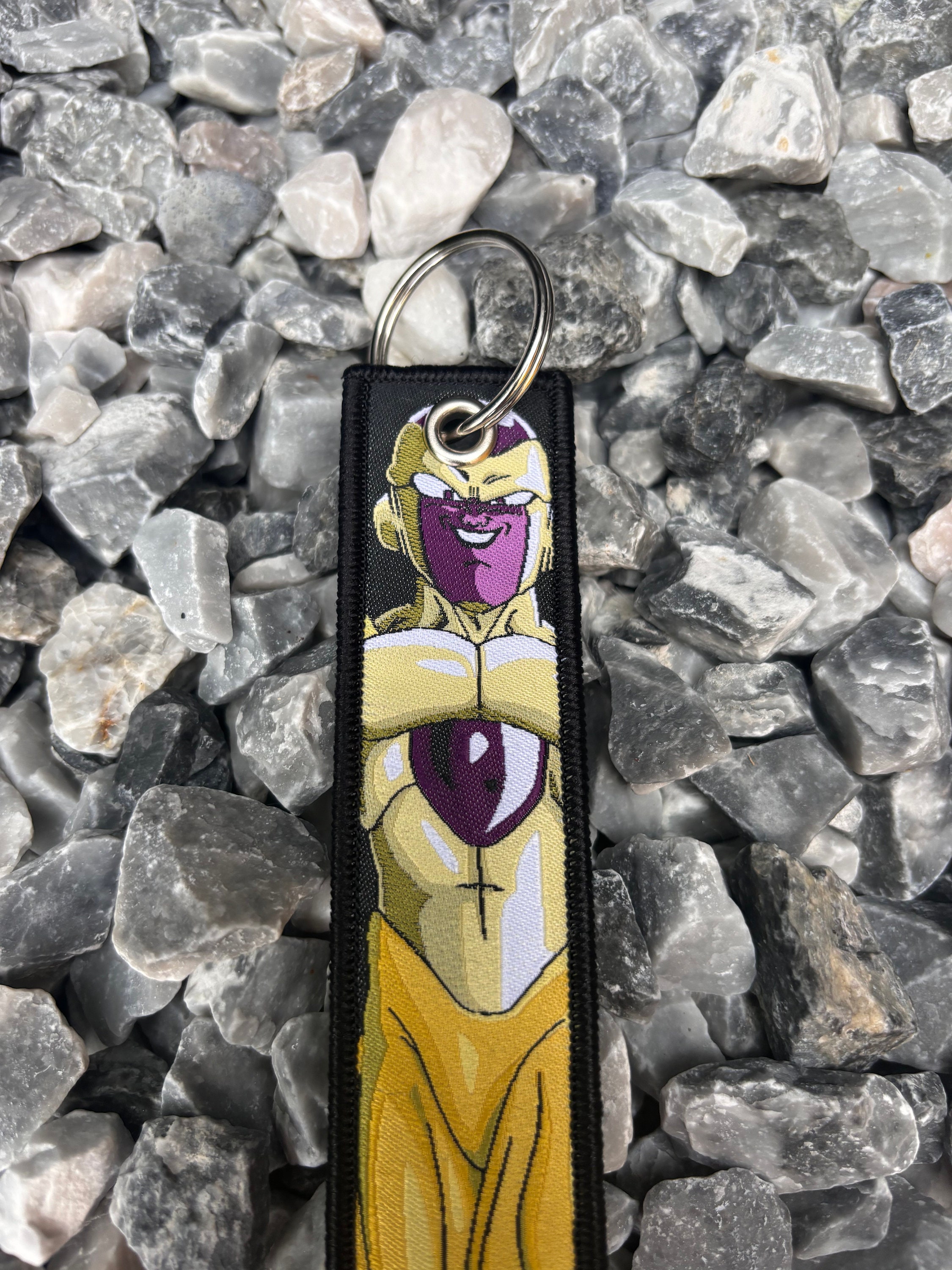 Anime Embroidered Jet Tag Keychain Keyring - Etsy