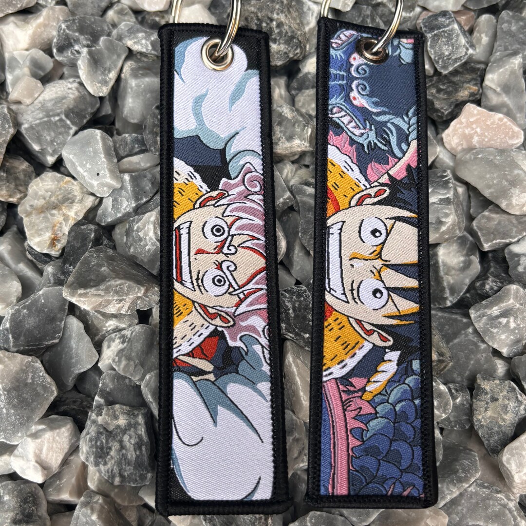 Anime Embroidered Jet Tag Keychain Keyring Manga Accessories - Etsy
