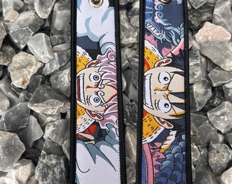 Anime Embroidered Jet Tag Keychain Keyring Manga Accessories Key Tag ...