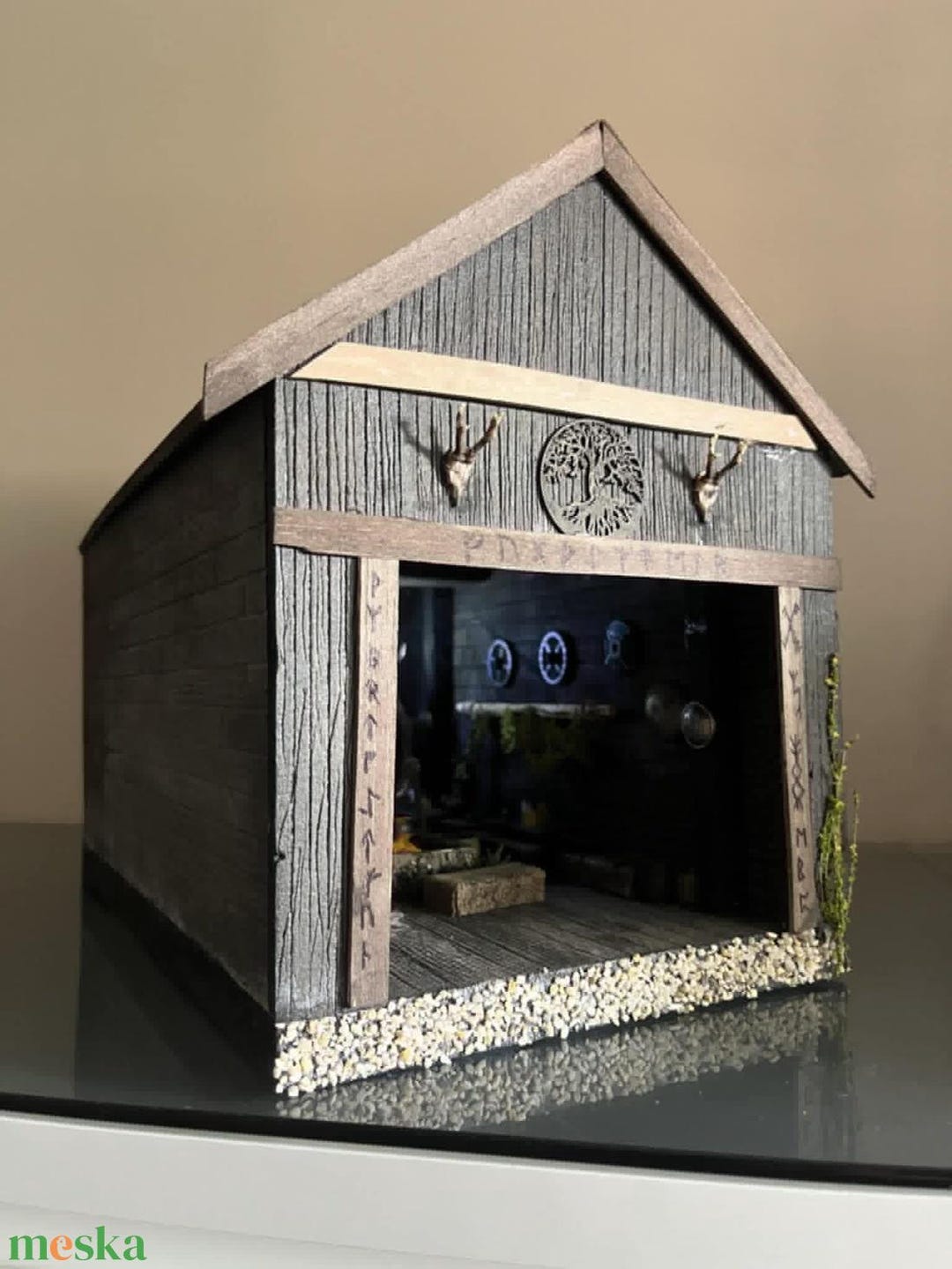 Viking Jarl Háza Book Nook - Etsy