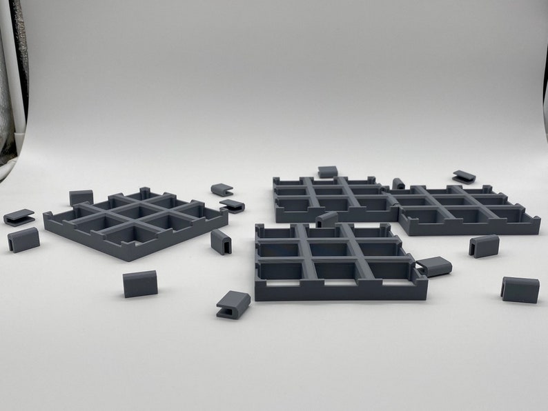 Clip Grids for Dungeon Blocks (3x3, Pack of 4, Gray) - Etsy