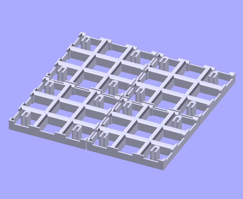 Clip Grids for Dungeon Blocks (3x3, Pack of 4, Gray) - Etsy