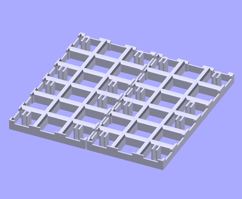 Clip Grids for Dungeon Blocks (3x6, Pack of 2, Gray) - Etsy