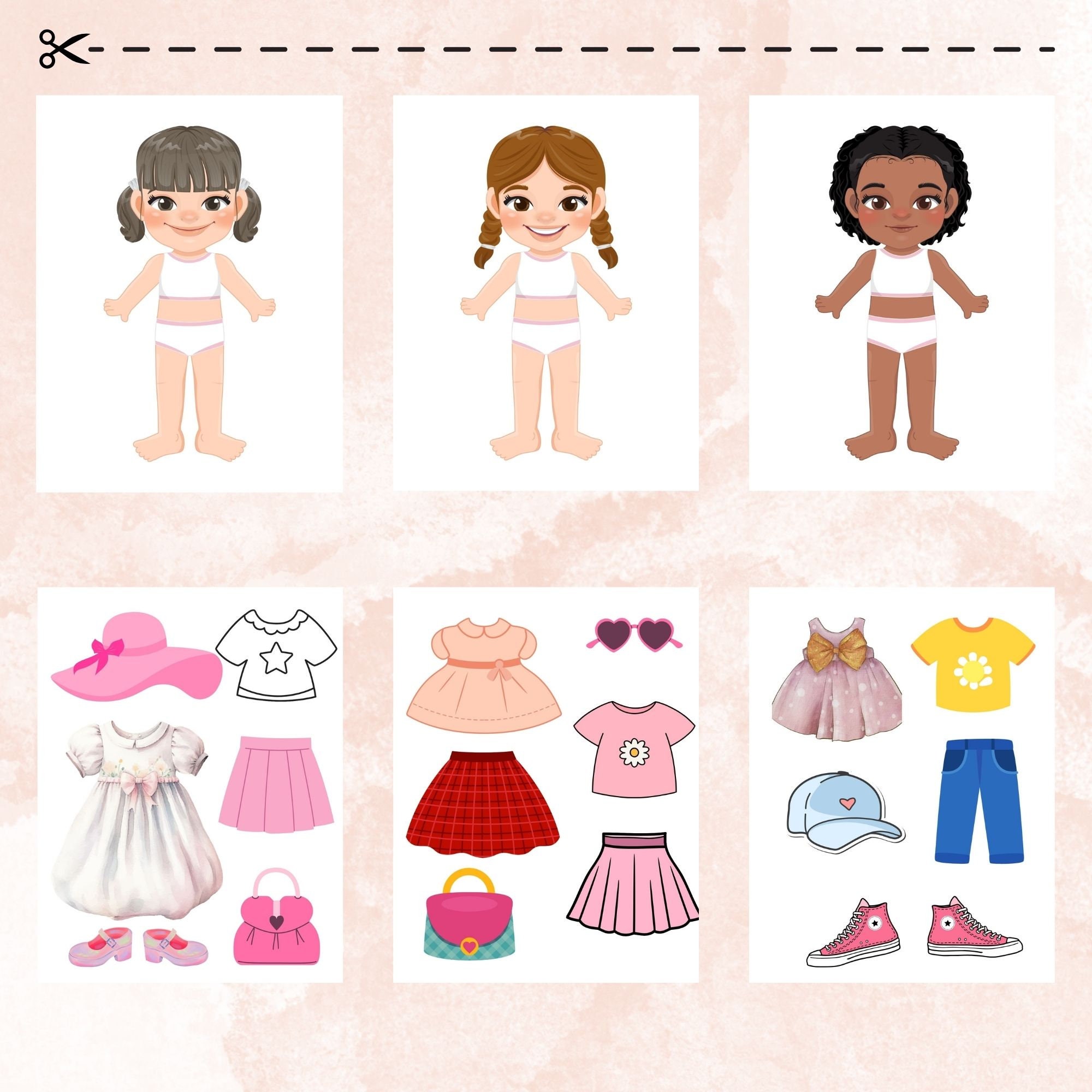 Printable Dress-up Activity, Kids Activity, Montessori, Cut-and-paste ...
