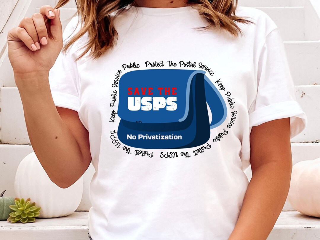Save the USPS Tee, Fun Postal Service Shirt, Women's Graphic Tee, Cute Tshirt, Protect the Post ...