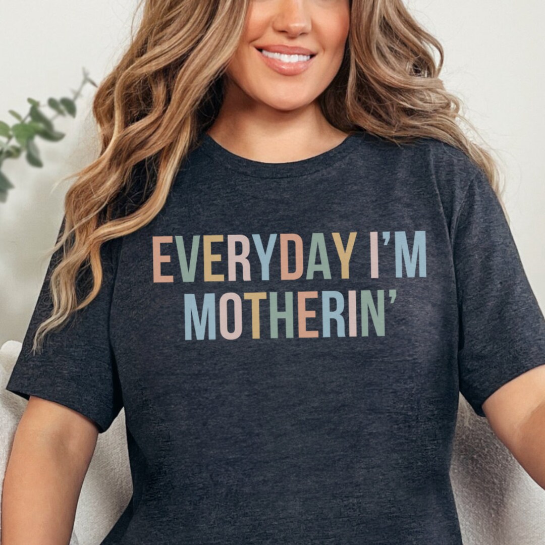 Mom Shirt, Funny Mom T Shirt, Baby Shower Gift, Mom Gift, Mother Shirt Gift, Mama OK, Mom Shirt ...