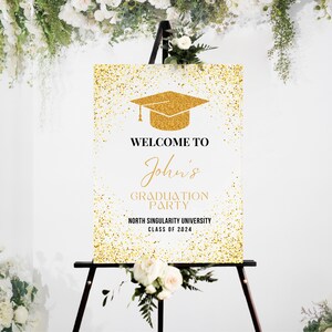 Graduation Welcome Sign, Graduation Poster Download, Graduation ...