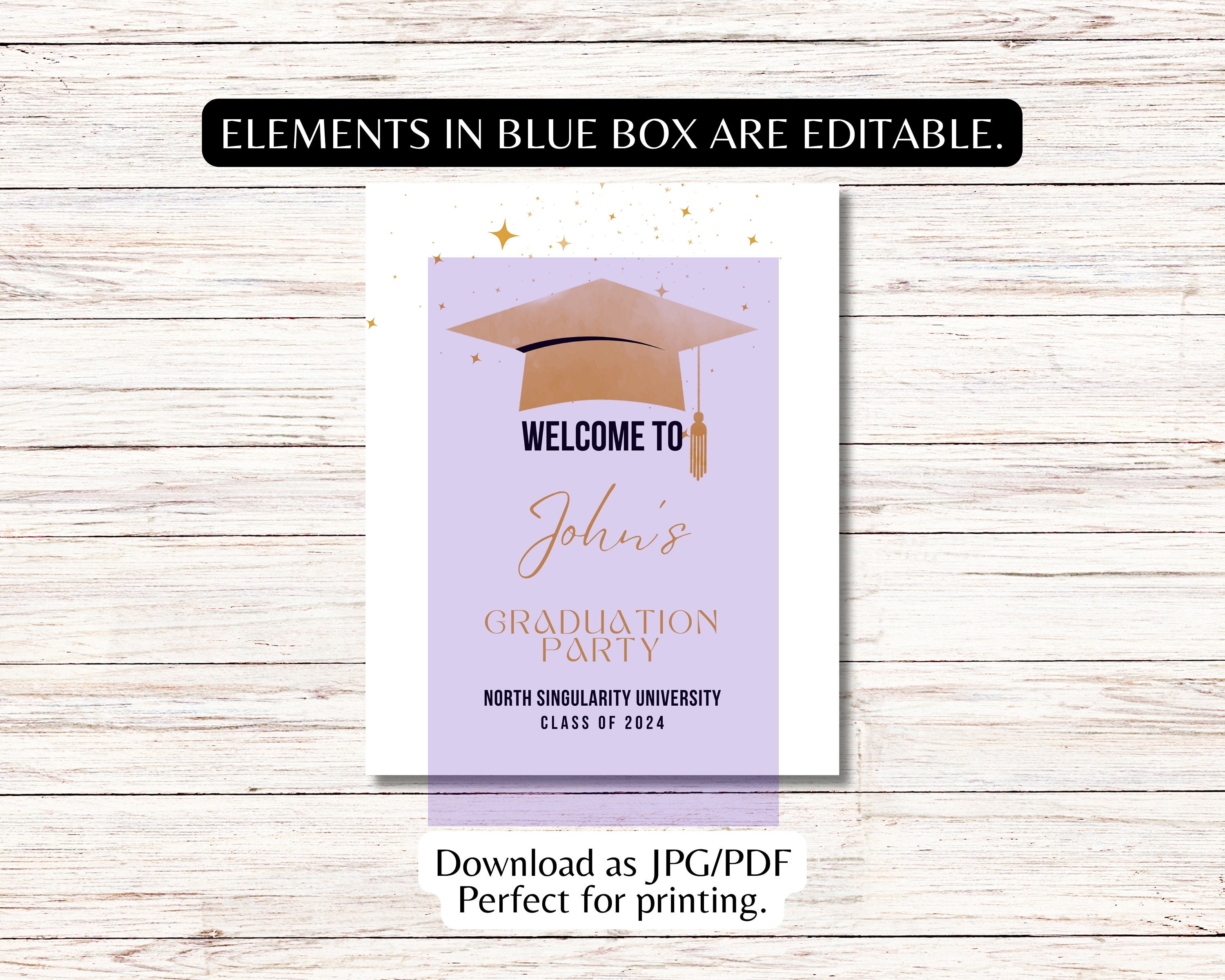 Graduation Welcome Sign, Graduation Poster Download, Graduation ...