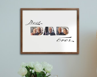 Dad Photo Collage Frame, Fathers Day Gift, Personalized Father's Day ...