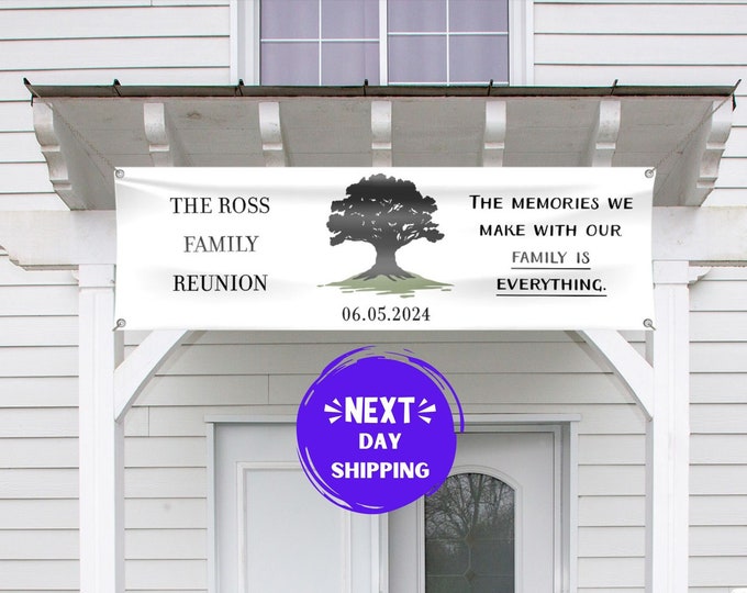 Family Reunion Banner, Family Reunion Decor, Custom Family Reunion ...