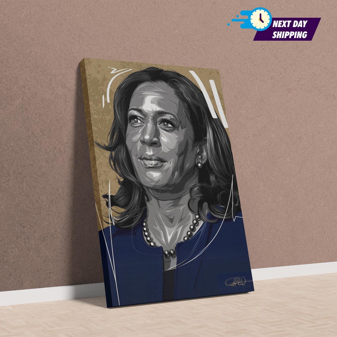 Kamala Harris Canvas Print, Kamala Gift, Political Gift, Canvas Print ...