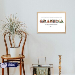 Grandma Photo Collage, Personalized Grandma Photo Frame, Photo Collage ...