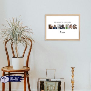 Custom Photo Collage, Personalized Text Photo Collage, DIY Canva ...