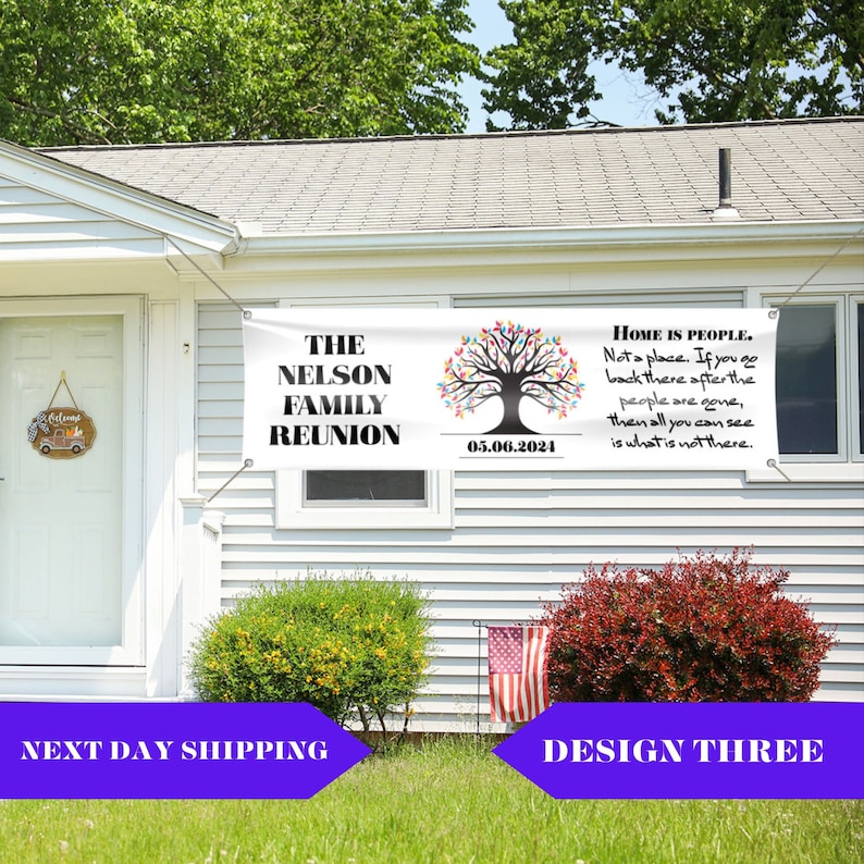 Custom Family Reunion Banner, Family Reunion, Custom Vinyl Banner ...