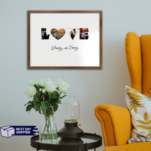 Couple Photo Collage, Love Photo Collage, Anniversary Gifts, Gift for ...