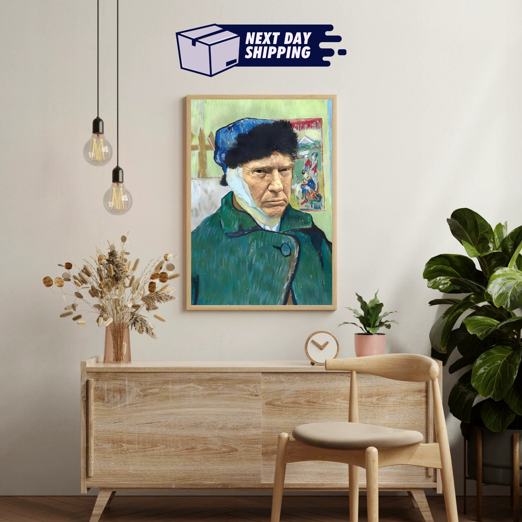 Trump 2024 Van Gogh Living Room Decor, Home Decor, Patriotic Gift ...
