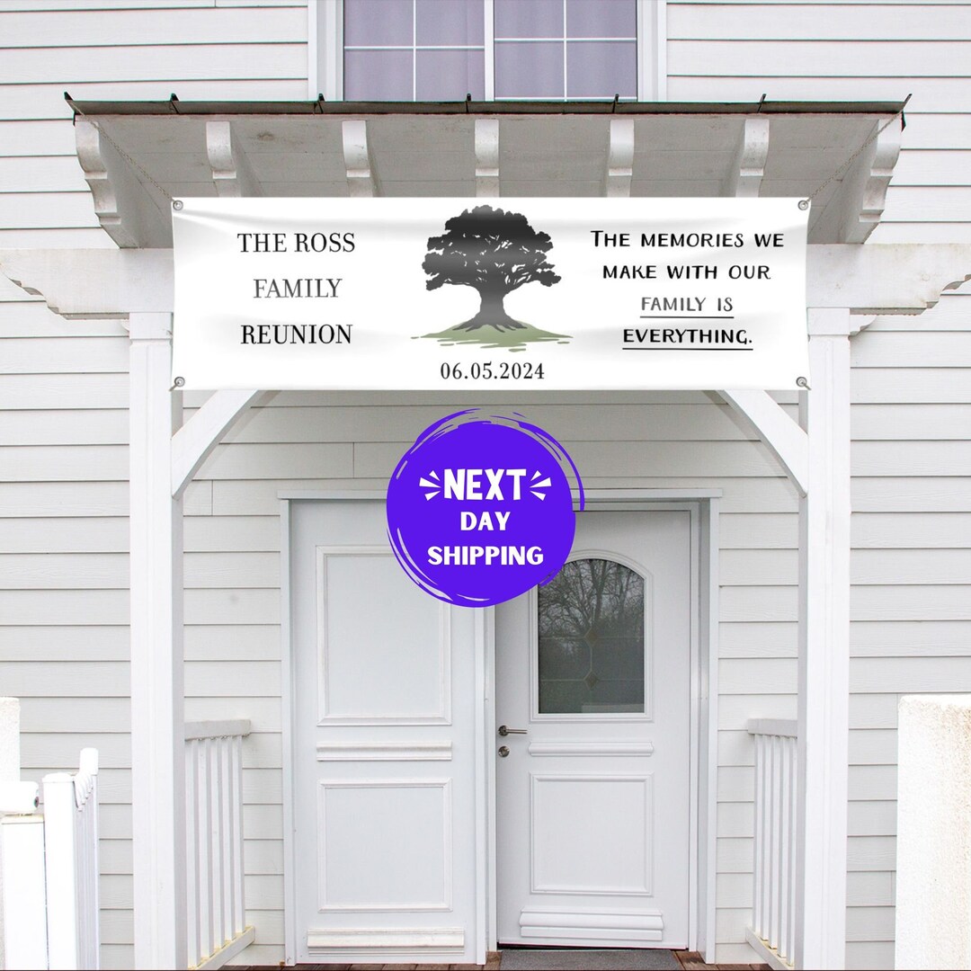 Family Reunion Banner, Vinyl Banner, Family Reunion, Custom Family ...