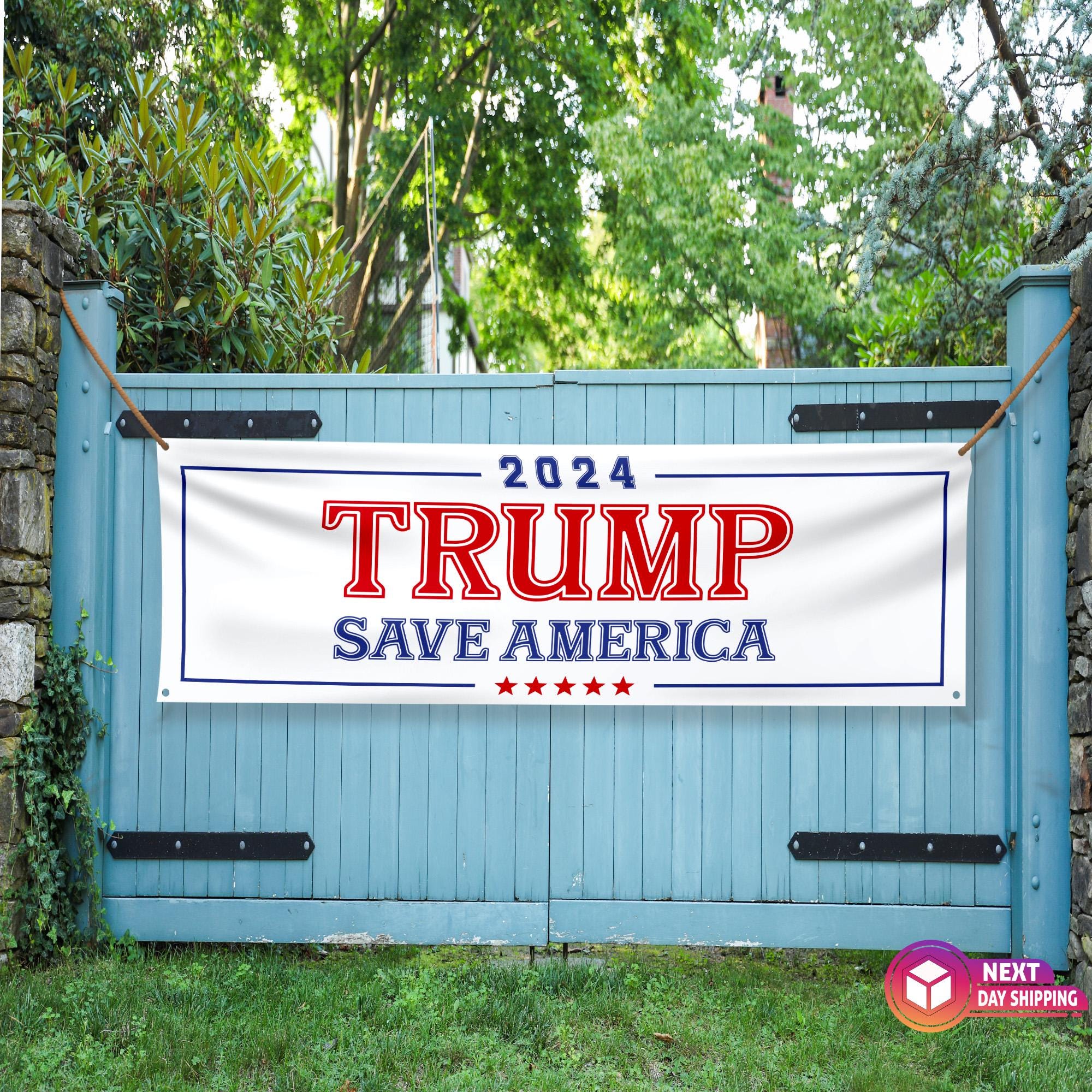 2024 Trump Save America Banner, Donald Trump 2024 Banner, Trump Banner ...