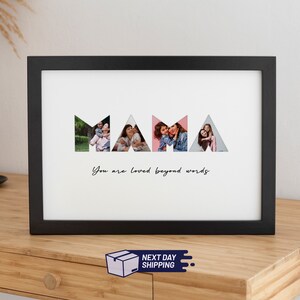 Custom MAMA Photo Collage, MAMA Photo Frame, Personalized Mama Frame ...