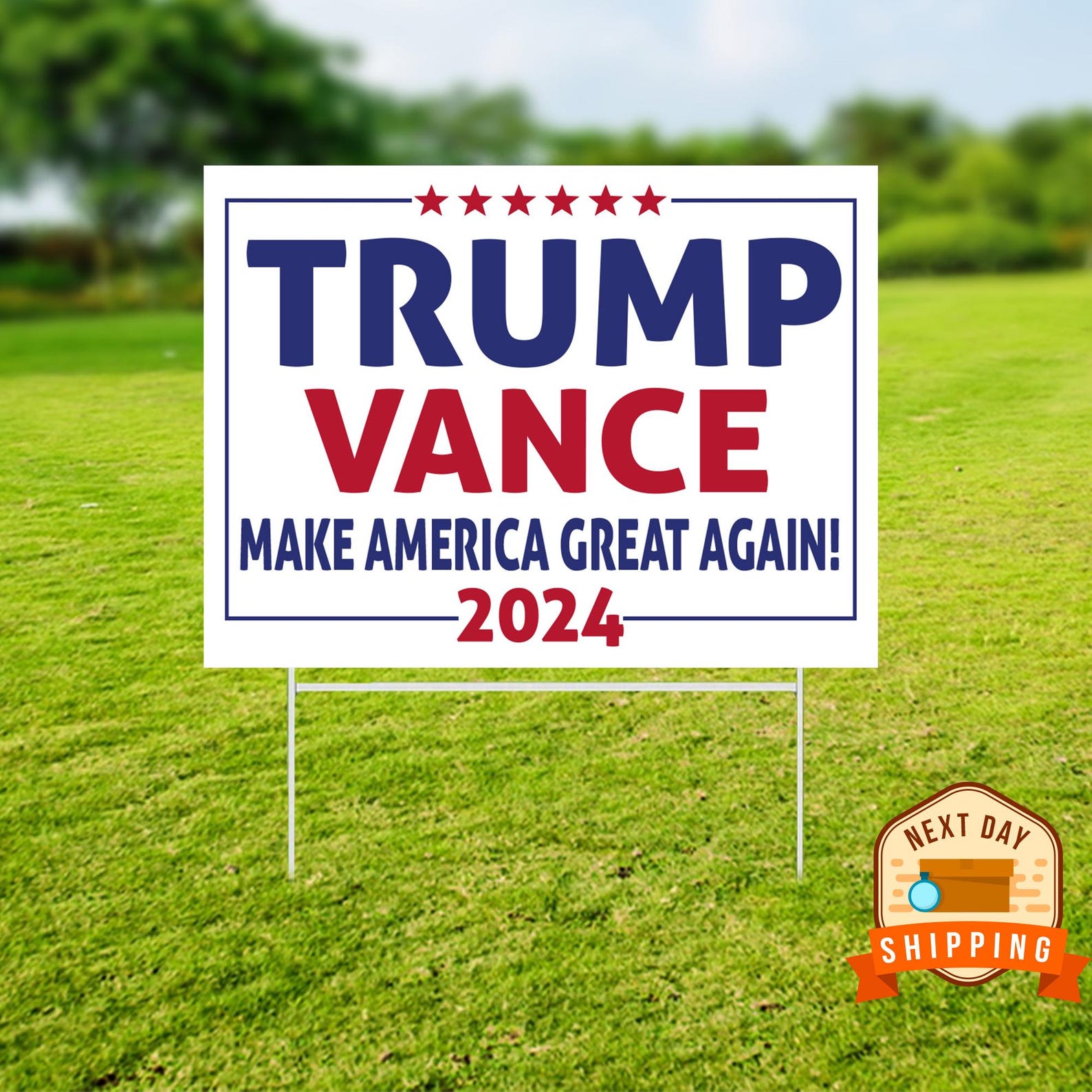Trump Vance Yard Sign, Donald Trump, Yard Signs, Vote Trump, Election ...