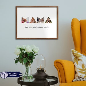 Custom MAMA Photo Collage, MAMA Photo Frame, Personalized Mama Frame ...