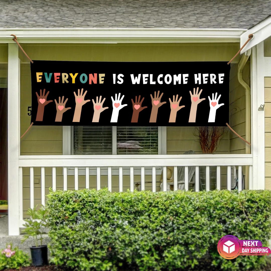 Idaho Teacher Everyone is Welcome Here Banner, Equality Banner, Event ...