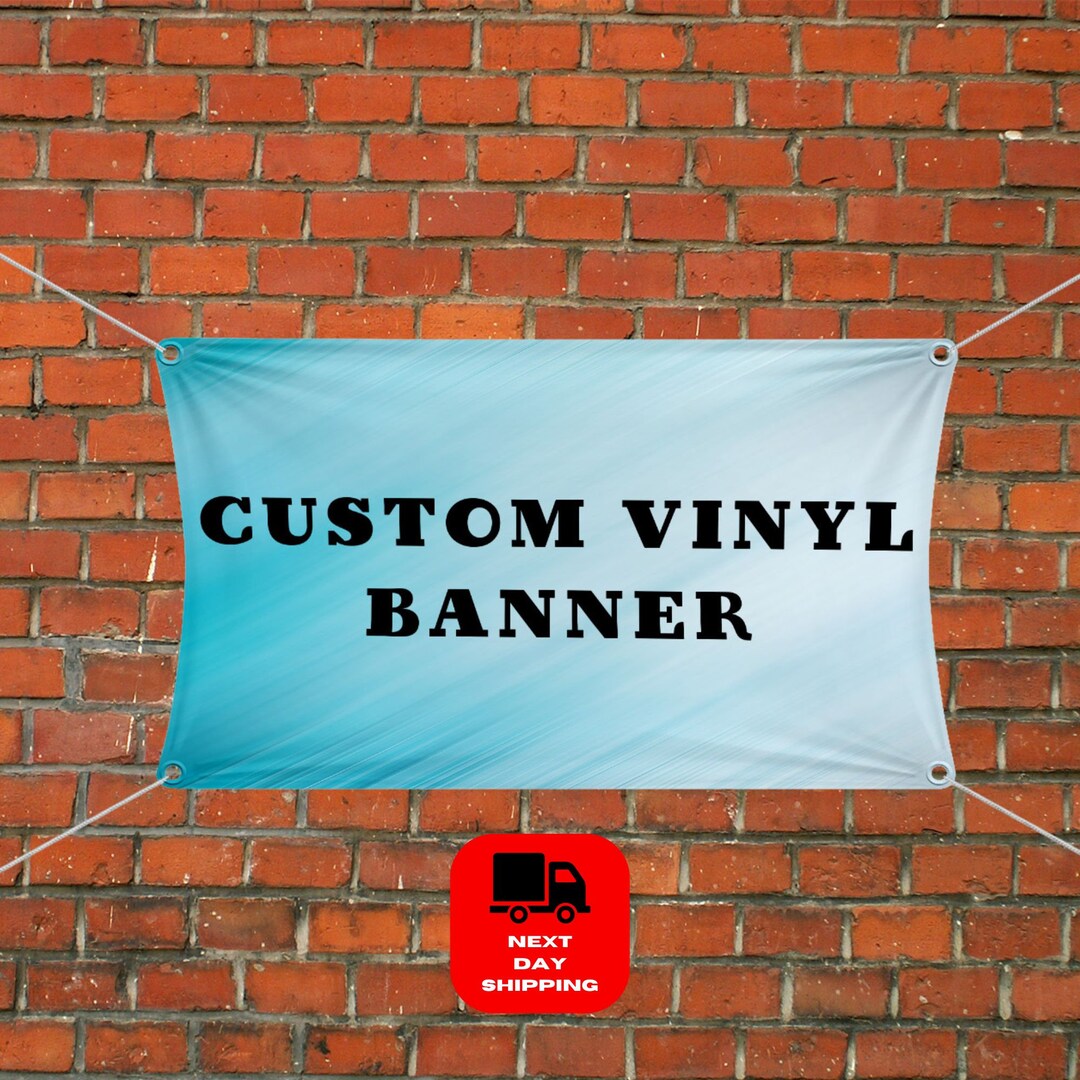 Custom Vinyl Banner, Personalized Advertising Event Banner, Full Color ...