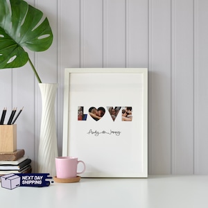 Couple Photo Collage, Love Photo Collage, Anniversary Gifts, Gift for ...