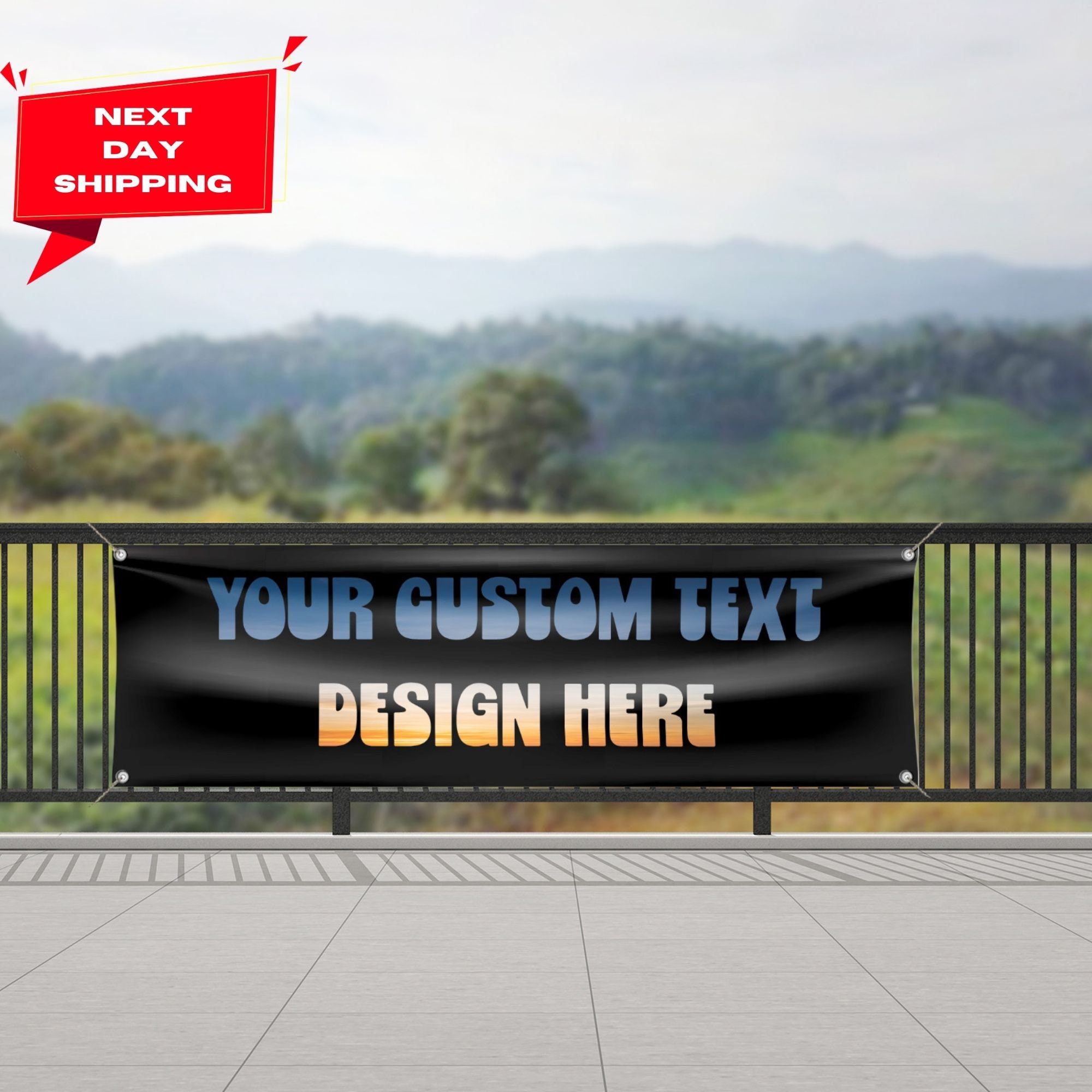 Custom Vinyl Banner, Personalized Advertising Event Banner, Full Color ...