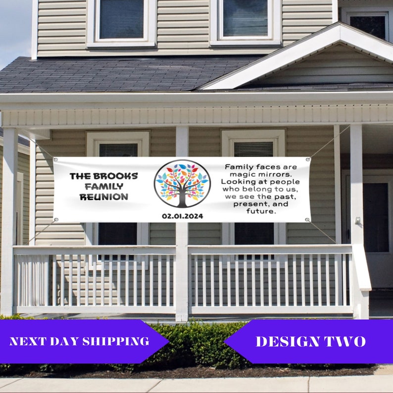 Custom Family Reunion Banner, Family Reunion, Custom Vinyl Banner ...