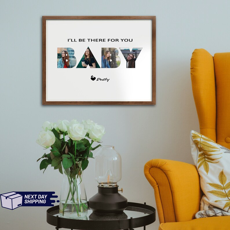 Custom Photo Collage, Personalized Text Photo Collage, DIY Canva ...
