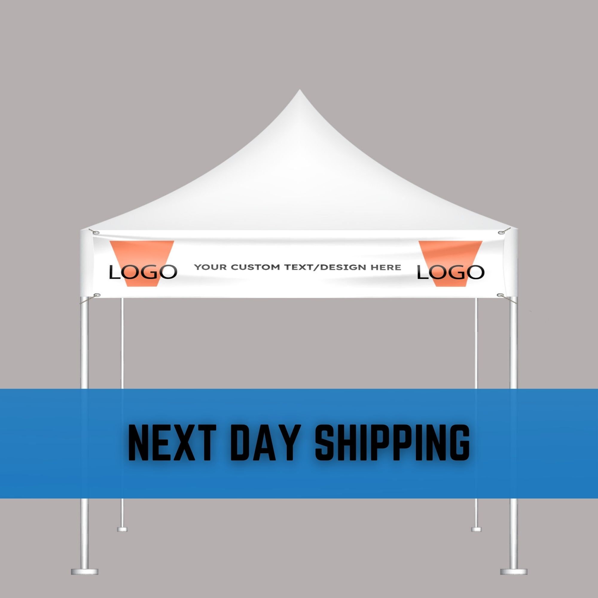 Custom Tent Banner, Canopy Vinyl Banner, Trade Show Banner, Event Tent ...