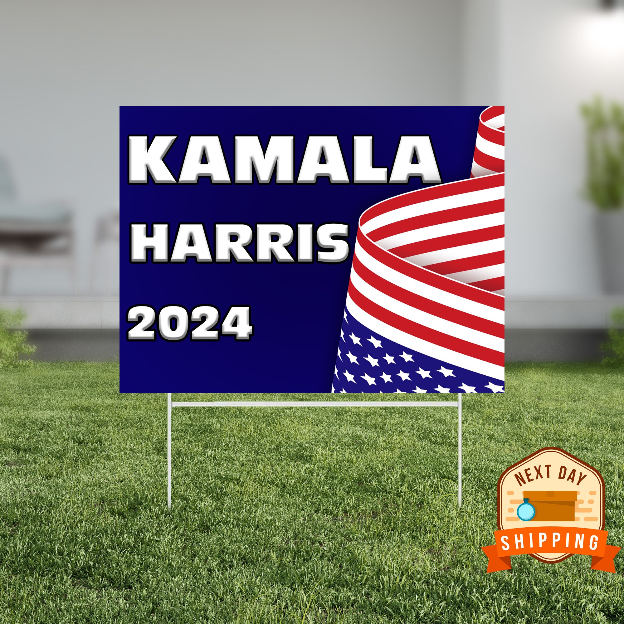 Kamala Harris 2024 Yard Sign, Political Sign, Madam President, Democrat ...